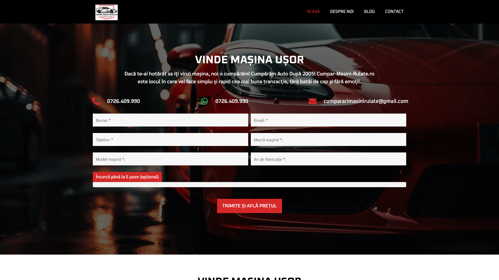 Cumpăr Mașini Rulate - SenDesign